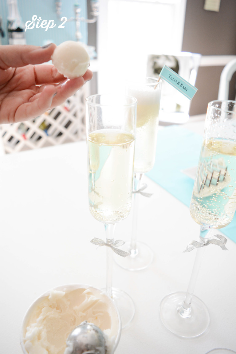 Lemon Blueberry Bellini Mocktail Recipe featuring Fre, Alcohol removed ...
