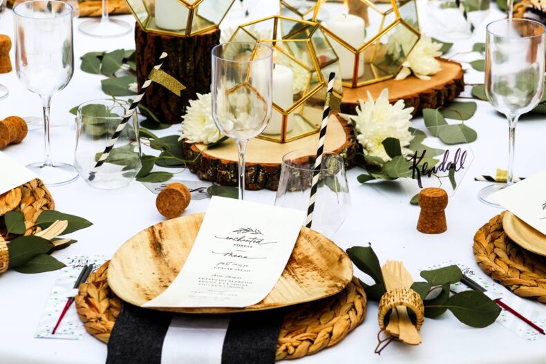 Enchanted Forest DIY Prom Dinner Party - Anders Ruff Custom Designs, LLC